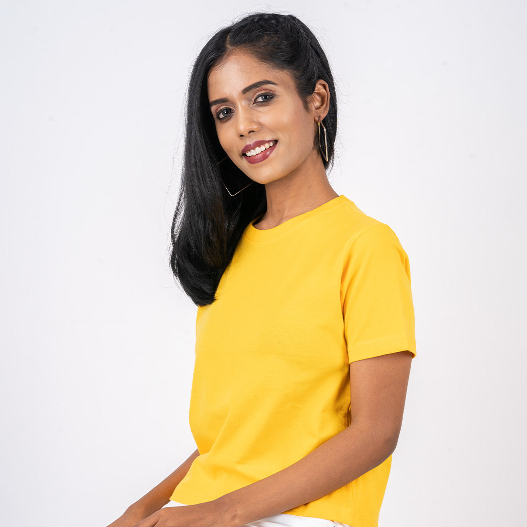Shop the Latest Collection of Plain T-Shirts for Women - Dudeme