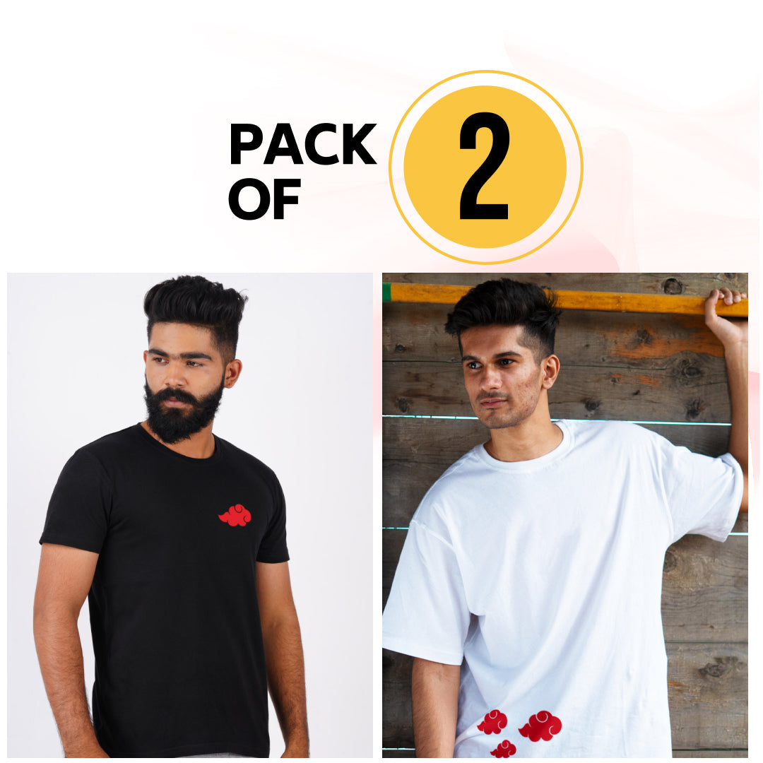 Pack of 2 Akatsuki Black & White Anime Combo – Dudeme