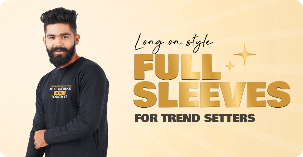 Trendy Full Sleeve T-Shirt for Men - Dudeme