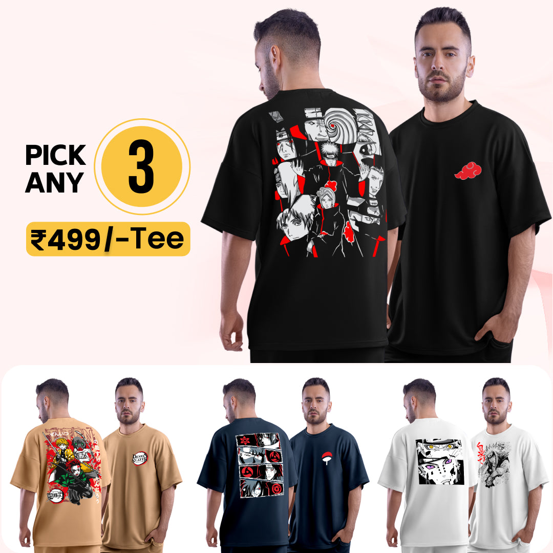 Pick Any Design Any Color - Oversized Anime Combo – Dudeme